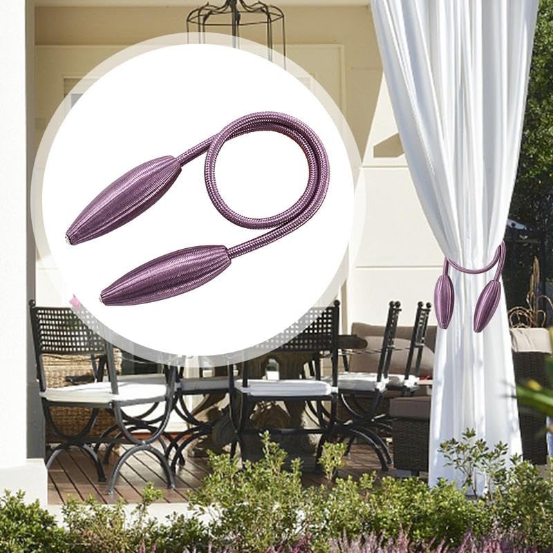 Magnetic Curtain Tiebacks Curtain Pull Backs Curtain Ties Window Curtain Tie Backs with Hooks for Home Bedroom Curtain