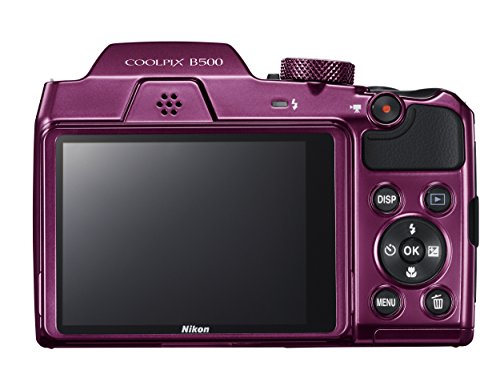 Nikon COOLPIX B500 16MP 40x Optical Zoom Digital Camera with Built-in Wi-Fi - (Plum) - (International Version)