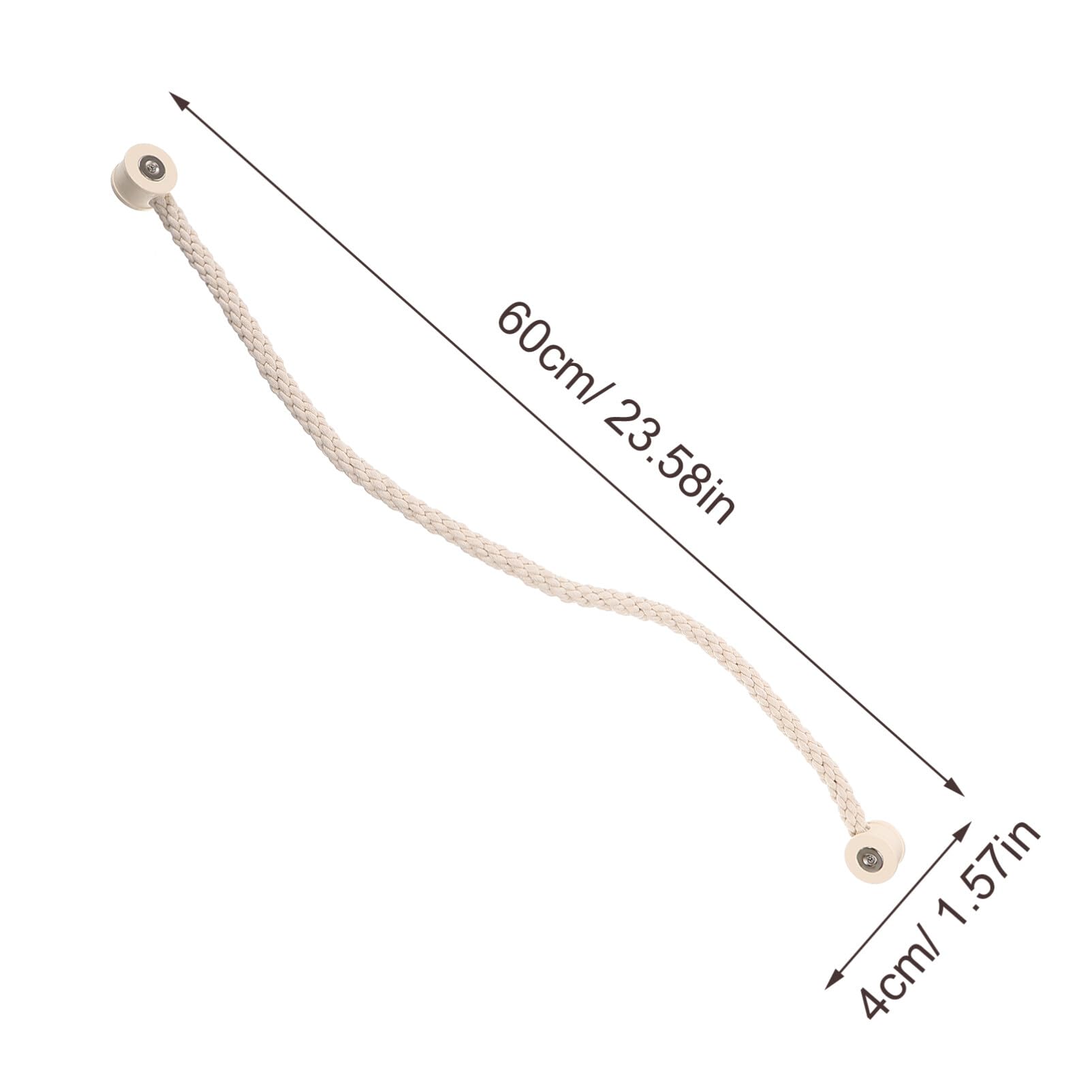 iplusmile 2 Pcs Curtain Magnetic Button Curtain Ties Weave Rope Curtain Tiebacks Woven Rope Curtain Tiebacks Magnetic Drape Curtain Tiebacks Weave Rope Curtain Tie Backs Cotton No Punching
