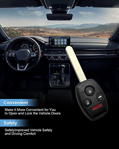 Car Key Fob Replacement Keyless Entry Remote Control Fits for Honda Pilot 2009 2010 2011 2012 2013 2014 2015/ Accord Sedan 2008-2012 Replace KR55WK49308 35118-TA0-A00