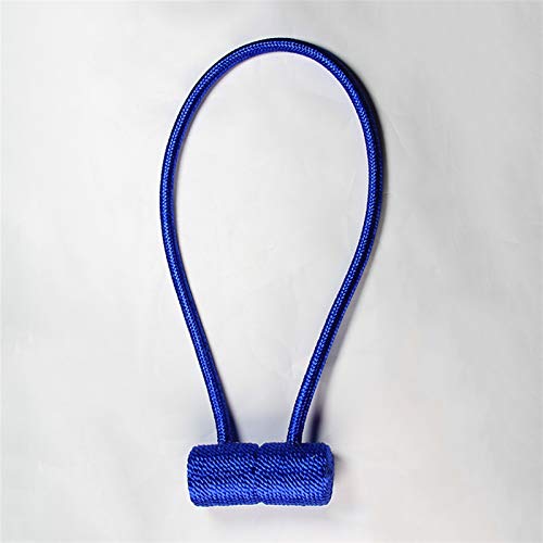 WCNMB Beautiful and Stylish 1Pc Magnetic Curtain Tieback Magnet Buckle Strap Curtains Holdbacks Clip Rod Tie Backs Hanging Belts Rope Accessoires Curtain tie (Color : Sapphire, Length
