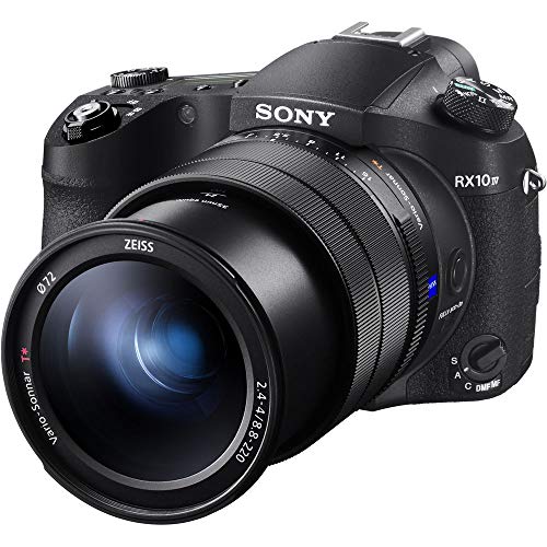 Sony Cyber-Shot DSC-RX10 IV Camera DSCRX10M4/B with Soft Bag, Tripod, 2X Extra Batteries, LED Light, 2X 64GB Memory Card, Card Reader, Plus Essential Accessories