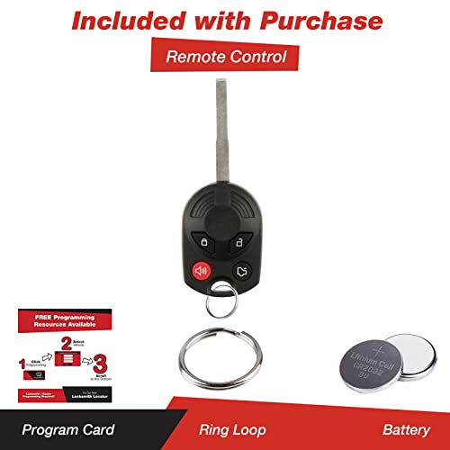 KeylessOption Remote Key Fob High Security 4btn for Ford (OUCD6000022)