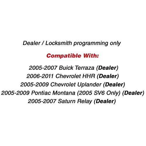 2X KeylessOption Remote Key Fob for GM (15114374, KOBGT04A)