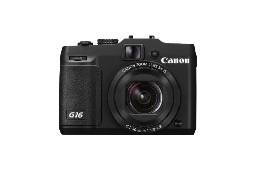 Canon PowerShot G16 12.1 MP CMOS Digital Camera with 5x Optical Zoom and 1080p Full-HD Video Wi-Fi Enabled(Renewed)