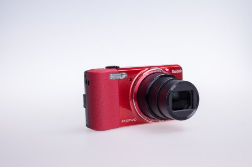 Kodak PixPro Friendly Zoom FZ151 Digital Camera, 16MP, 15x Optical/6x Digital Zoom, 3" LCD Display, HD 720p Video, AV-Out/USB 2.0, Red