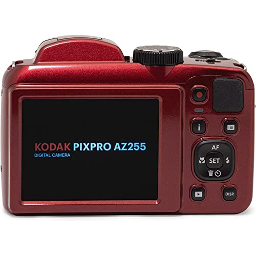 Kodak PIXPRO Astro Zoom AZ255-RD 16MP Digital Camera, 25X Optical Zoom, Red Bundle with Lexar 32GB High-Performance 800x UHS-I SDHC Memory Card + Deco Photo Camera Bag
