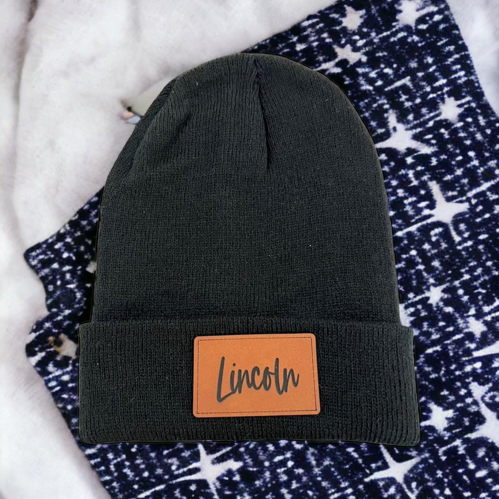 Silva lining designing Winter hat Beanie Matching Beanie Kids hat Personalized Beanie Personalized Winter hat (Infant(0-2yo), Black)