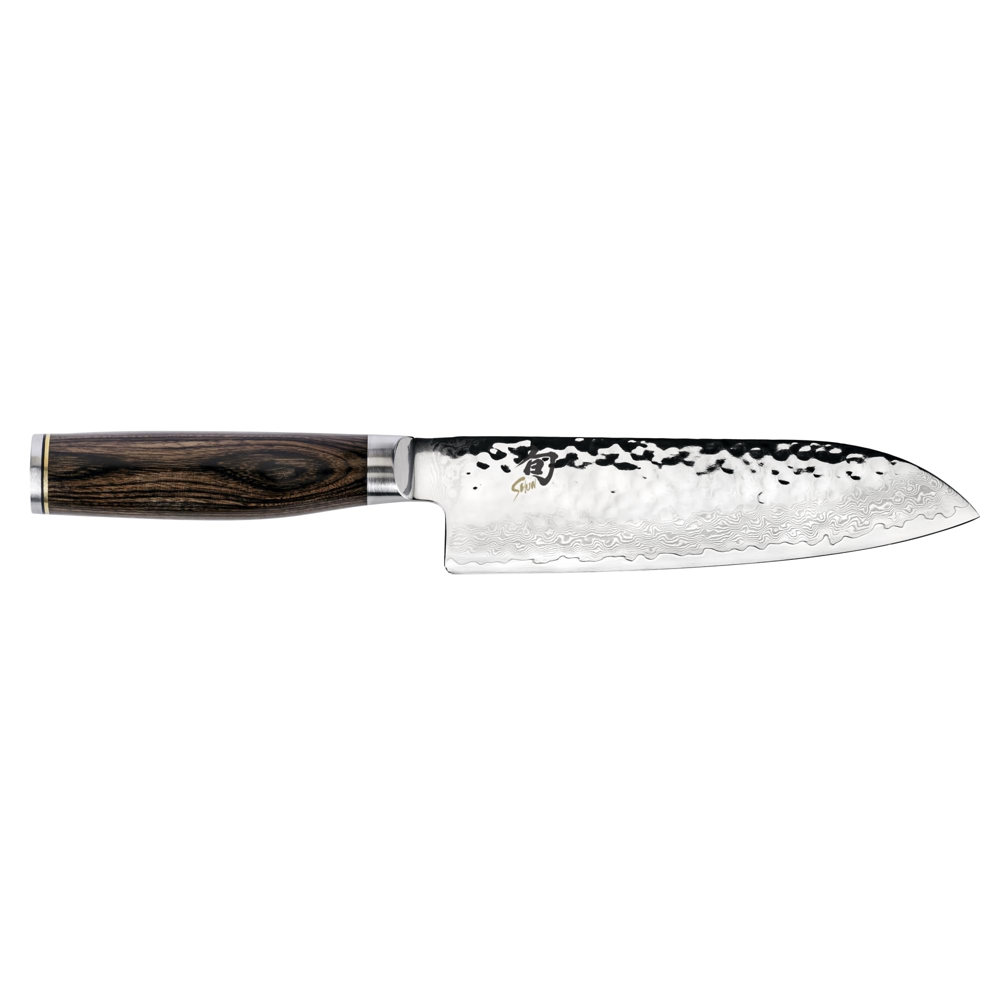 Shun Premier 7" Santoku Knife Hand-Sharpened, Handcrafted in Japan, Light, Agile and Easy to Maneuver, 7-Inch, Silver