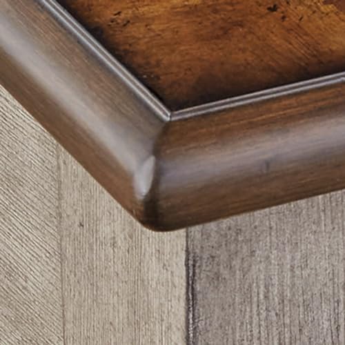 Signature Design by Ashley Lodenbay Classic Farmhouse End Table with 1 Drawer, Antique Gray & Brown