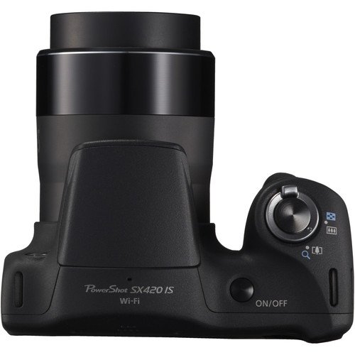 Canon PowerShot SX420 is Digital Camera (Black) (1068C001), 64GB Card, NB11L Battery, Corel Photo Software, Charger, Card Reader, Soft Bag, Tripod, Hand Strap + More (Renewed)