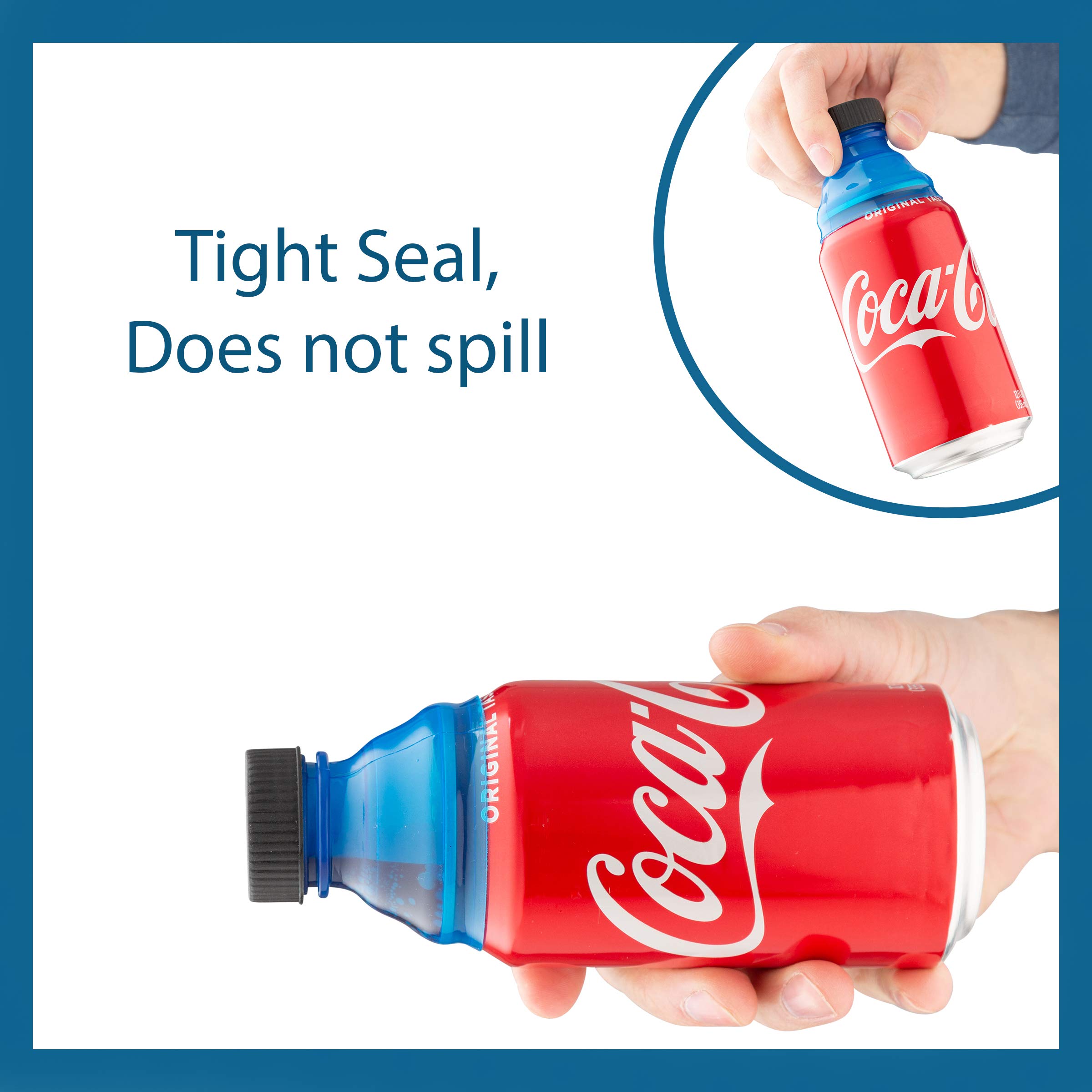 Clear Soda Can Lids (6 Pack) | Superior Can Covers For Soda, Beer, Energy Drinks, Juice, Seltzer | Must-Have Picnic Accessories & Beach Gadgets | BPA-Free Reusable Fizz Lids | By Smart House Inc