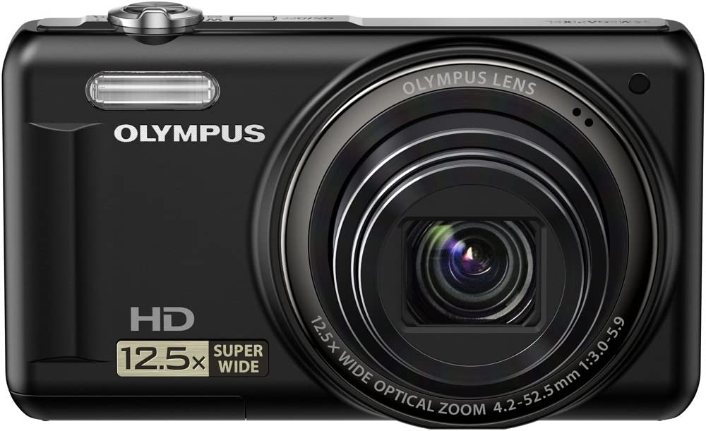 Olympus VR-320 14 MP Digital Camera with 12.5x Optical Zoom and 3" LCD (Black) (Old Model)