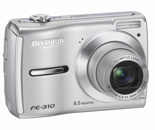 Olympus FE-310 8MP Digital Camera with 5x Optical Zoom (Silver)