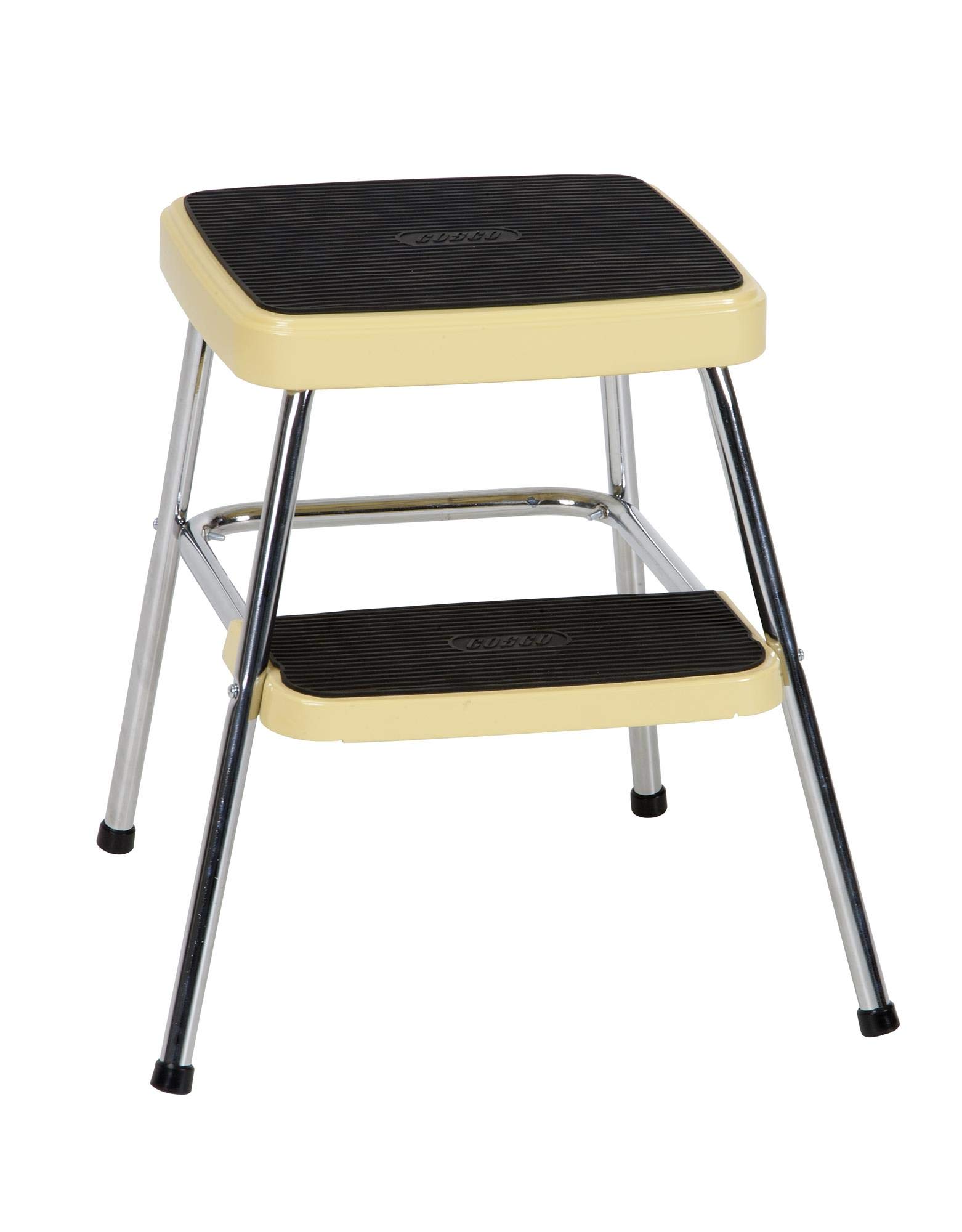 COSCO 11330CBY1E Stylaire Retro Two (Yellow, one Pack) Step Stool,
