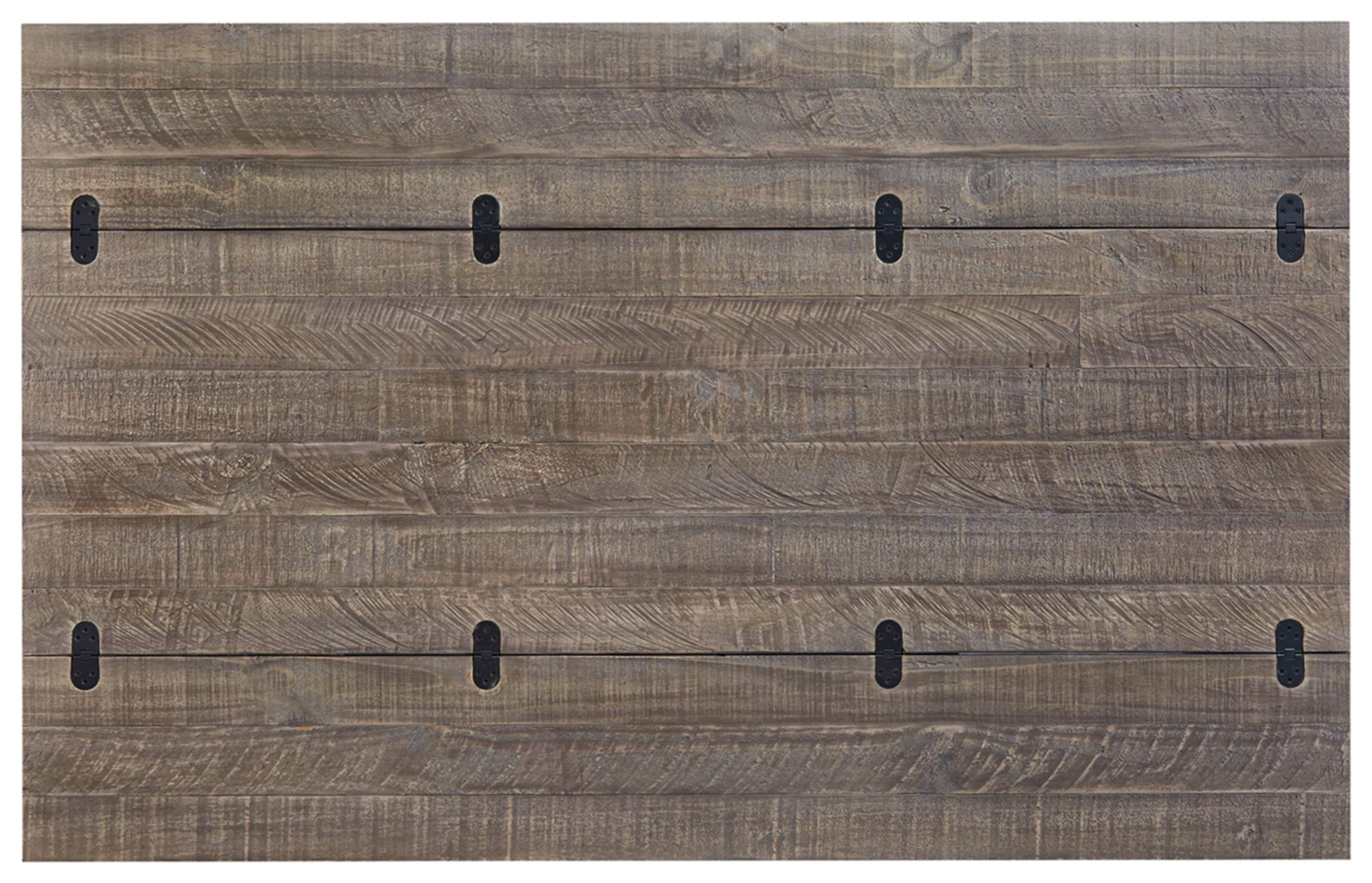 Signature Design by Ashley Havalance Farmhouse Sofa Table, Flip Top Design for Additional Dining Space and Fixed Lower Shelf, Gray & White with Weathered Finish