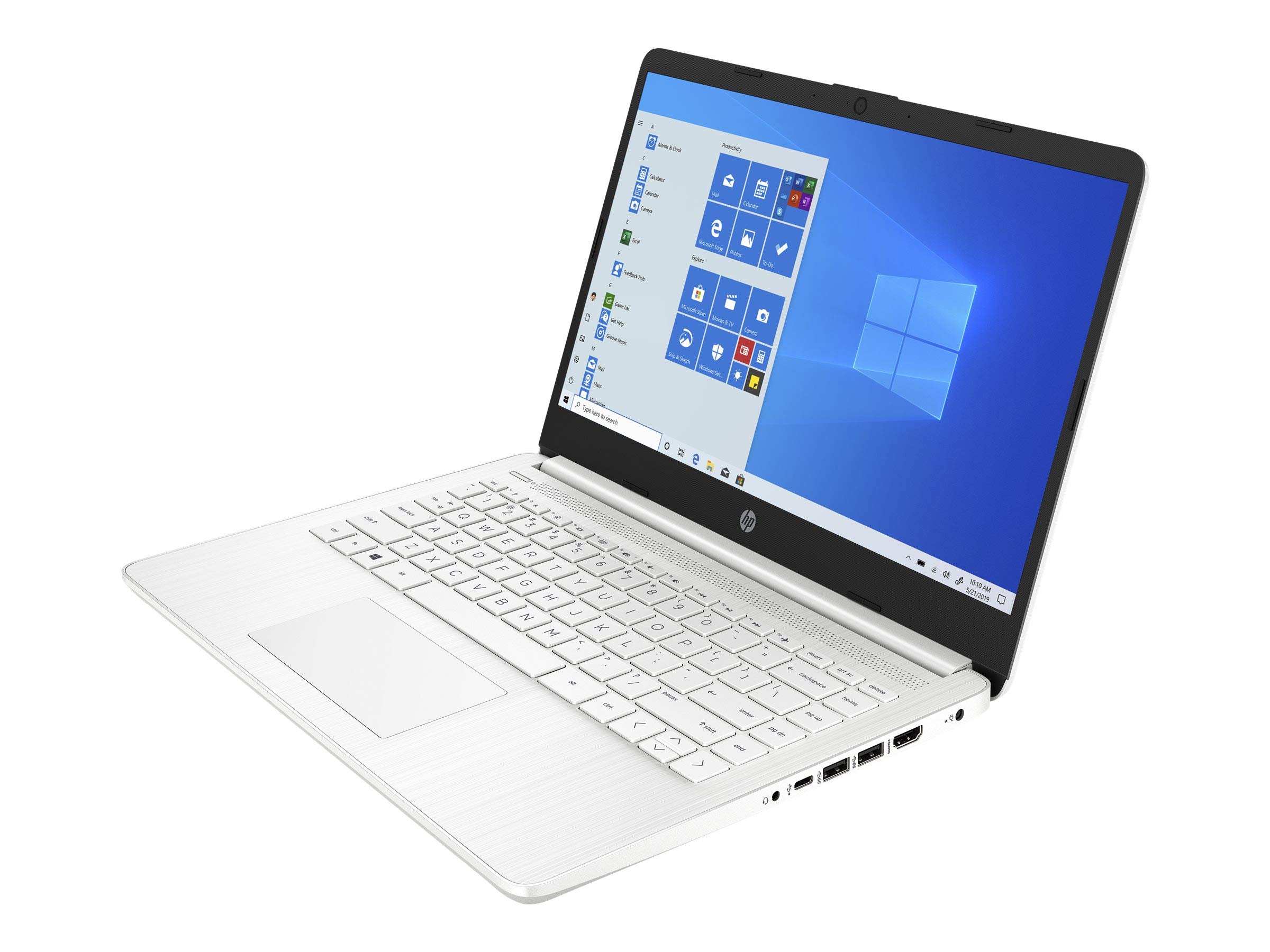 2022 Newest HP 14" HD Laptop Light-Weight, AMD 3020e(Up to 2.6GHz), 8GB RAM, 128GB SSD + 64GB eMMC, 1 Year Office 365, WiFi, Bluetooth 5, USB Type-A&C, HDMI, Webcam w/Ghost Manta Accessories (Renewed)