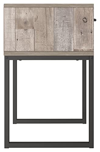 Signature Design by Ashley Neilsville Industrial 1 Drawer Nightstand, Light Brown