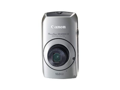 Canon PowerShot SD4000IS 10 MP CMOS Digital Camera with 3.8x Optical Zoom and f/2.0 Lens (Silver)