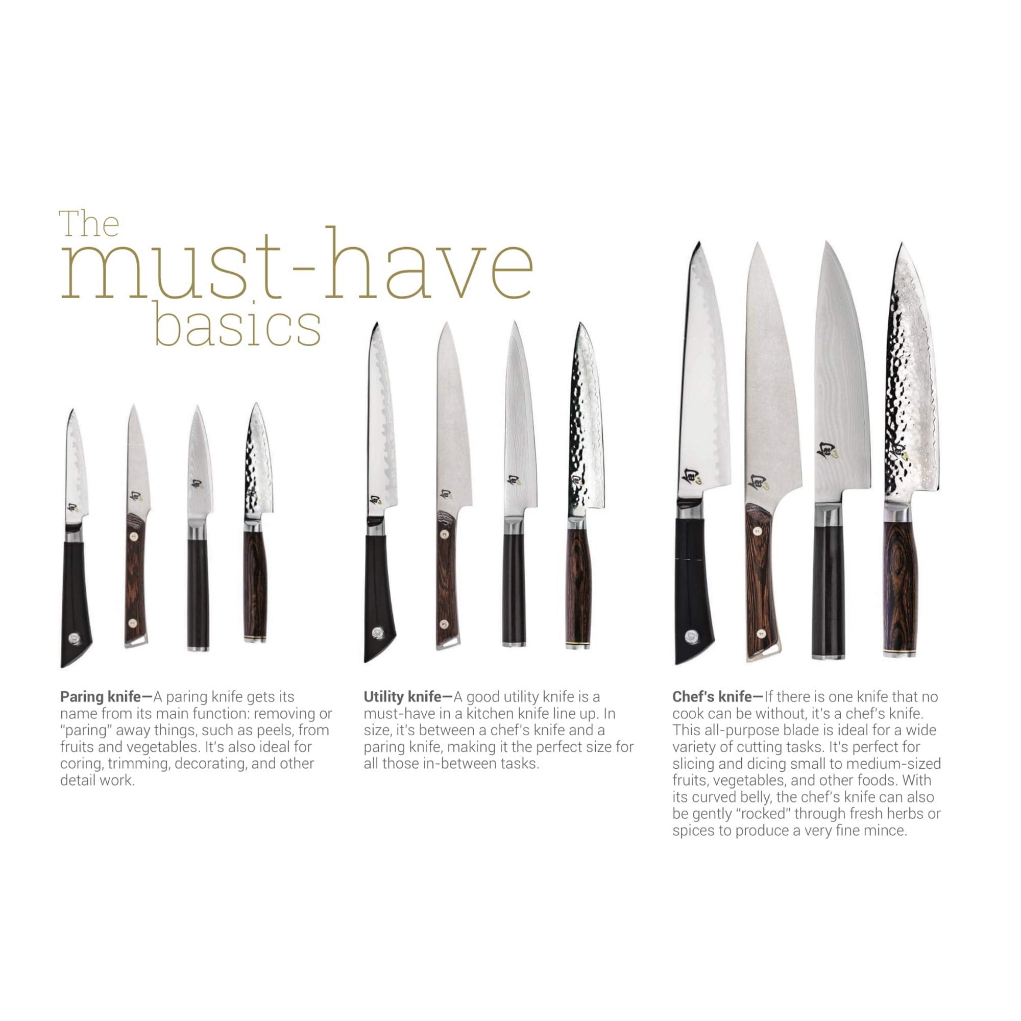 Shun Cutlery Premier Utility Knife 6.5", Narrow, Straight-Bladed Kitchen Knife Perfect for Precise Cuts, Ideal for Preparing Sandwiches or Trimming Small Vegetables, Handcrafted Japanese Knife