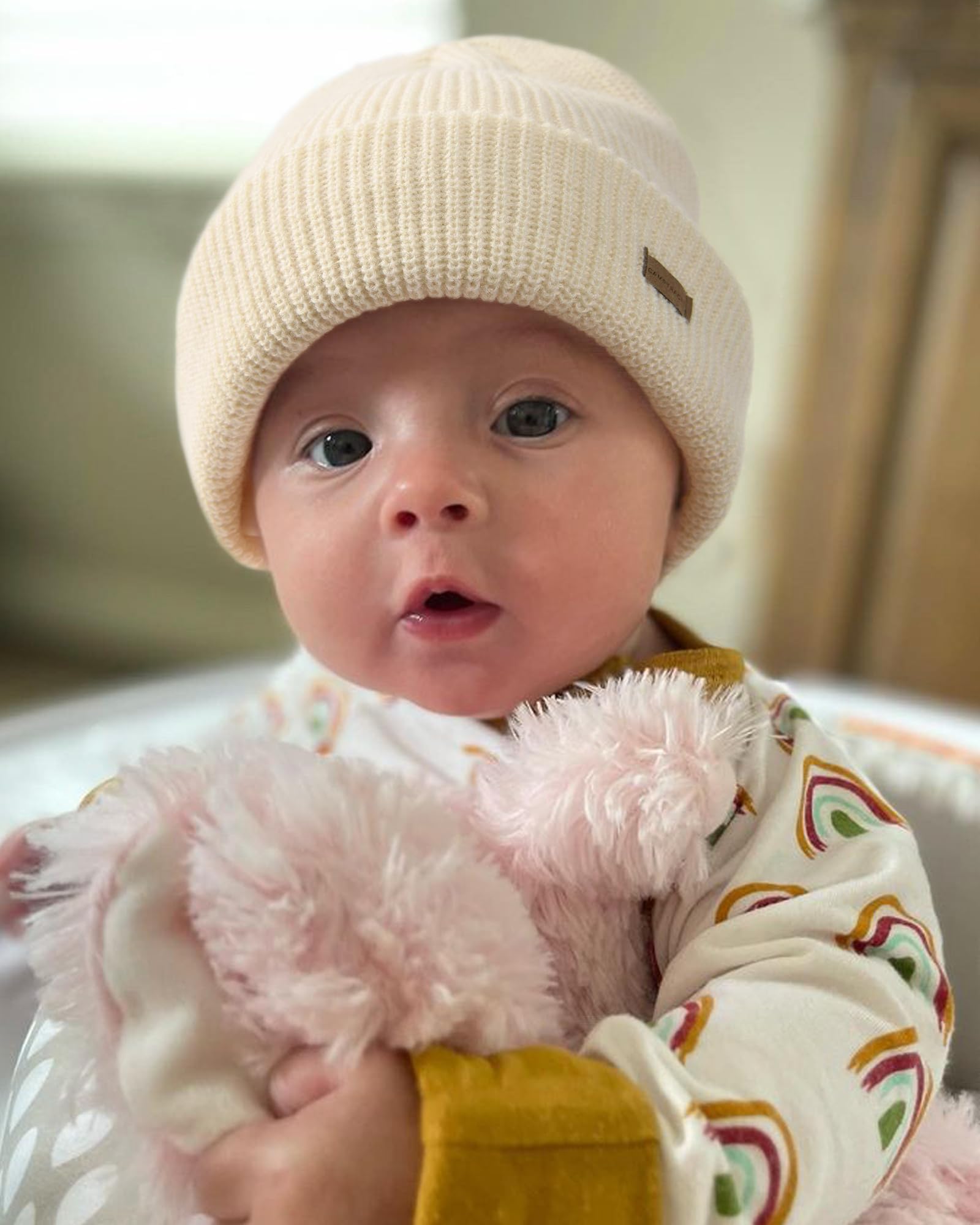 Camptrace Baby Beanie Toddler Infant Winter Hat with Double Layer Knit for Boys Girls