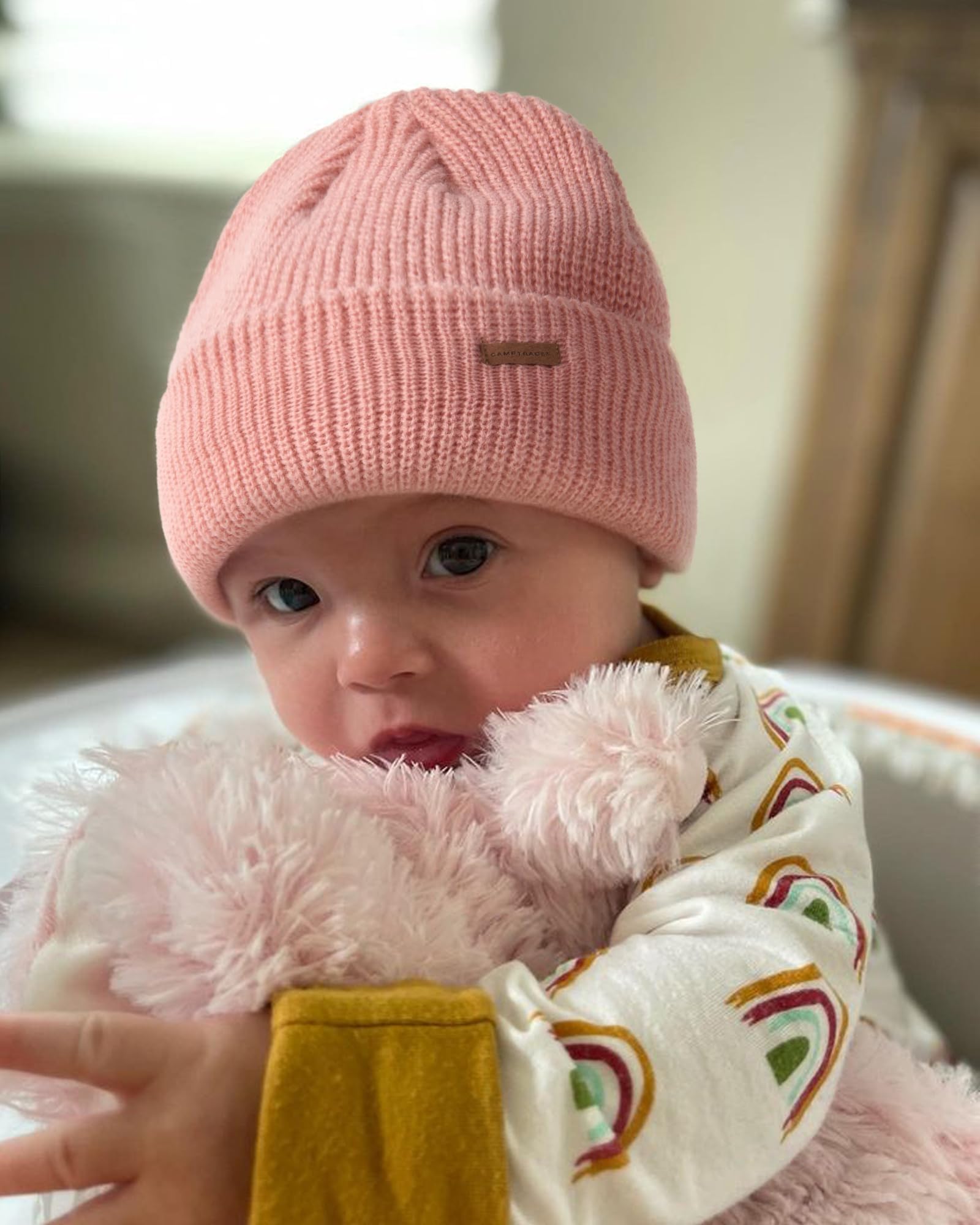 Camptrace Baby Beanie Toddler Infant Winter Hat with Double Layer Knit for Boys Girls