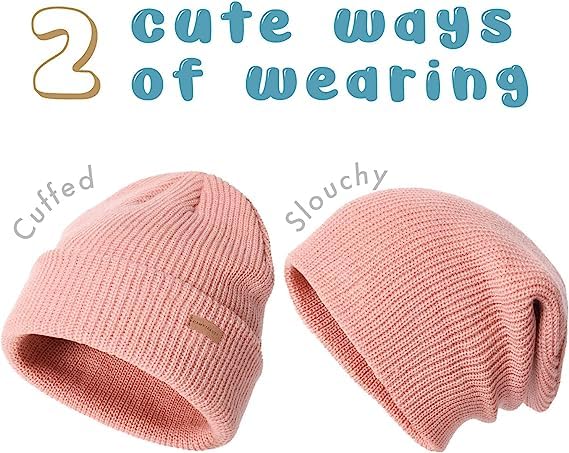 Camptrace Baby Beanie Toddler Infant Winter Hat with Double Layer Knit for Boys Girls