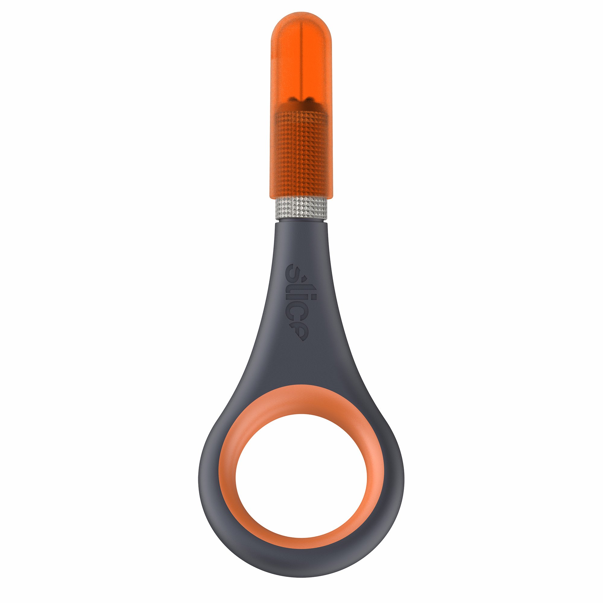 Slice 10580 Precision Knife, Unique Handle with Finger Grip, Precise Control, Detailed Cuts, Finger Friendly, Lasts 11x Long as Stainless Steel , Black