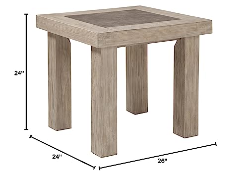 Signature Design by Ashley Hennington Rectangular End Table, Light Brown