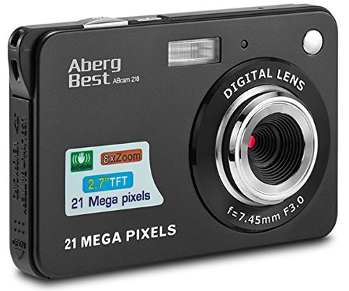 Digital Camera, AbergBest Mini Kids Digital Cameras for Teens with 8X Zoom HD 720P Compact Camera with LCD Screen for Students, Boys, Girls, Kids