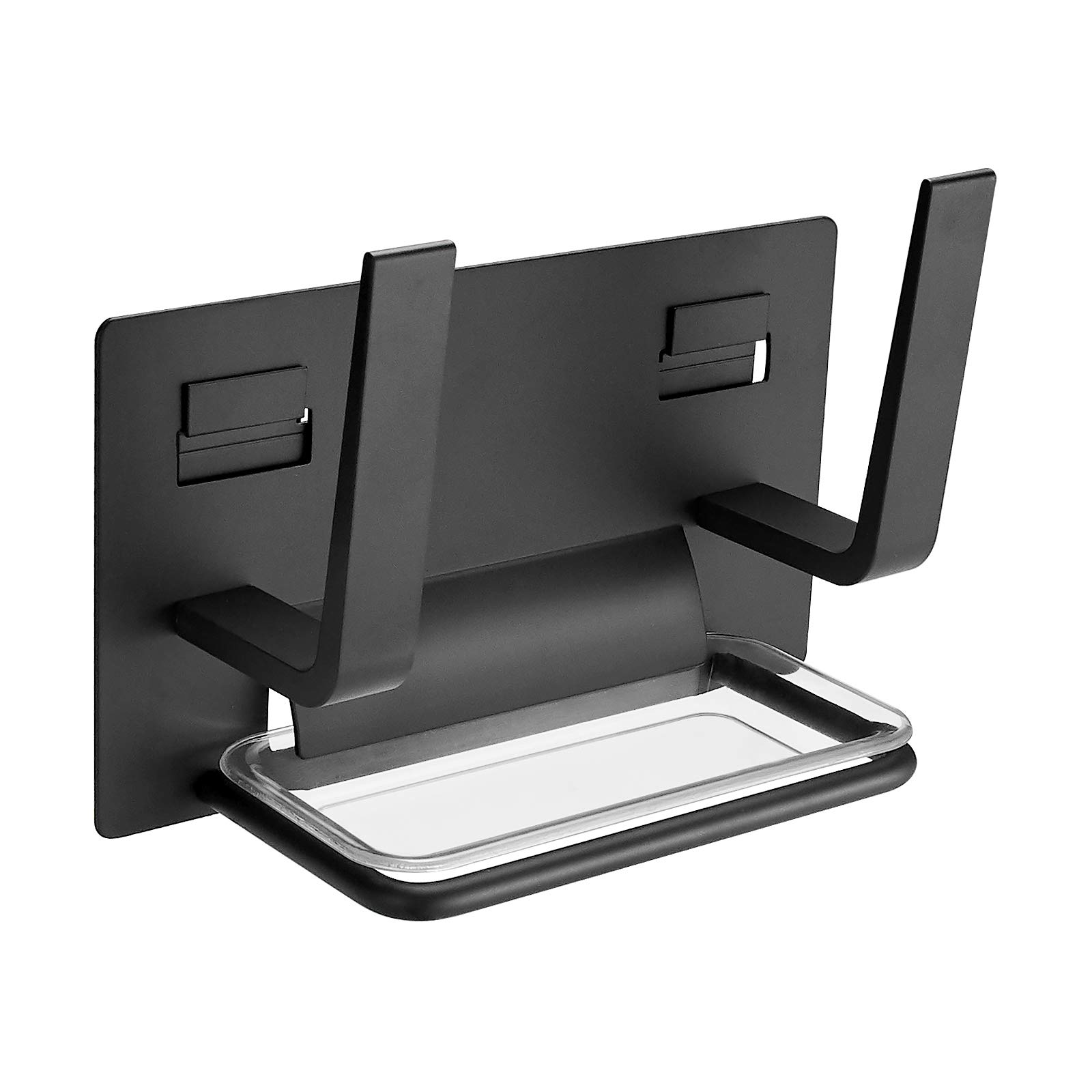 Self Adhesive & Wall Mount Aluminum Pot Lid Rack,Pan Cover Racks,Cutting Board Storage of Black FAYCHE