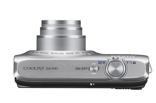 Nikon COOLPIX S6300 16 MP Digital Camera with 10x Zoom NIKKOR Glass Lens and Full HD 1080p Video (Silver)