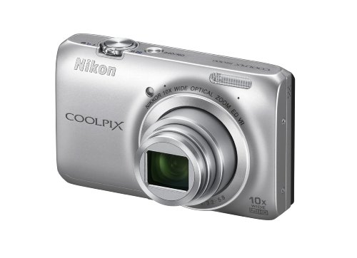 Nikon COOLPIX S6300 16 MP Digital Camera with 10x Zoom NIKKOR Glass Lens and Full HD 1080p Video (Silver)