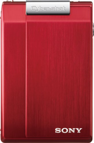Sony Cybershot DSC-T100 8MP Digital Camera with 5x Optical Zoom and Super Steady Shot (Red)