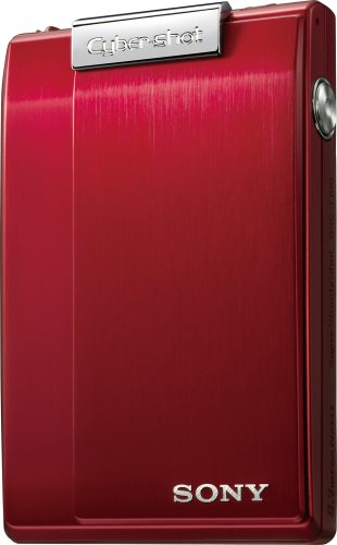 Sony Cybershot DSC-T100 8MP Digital Camera with 5x Optical Zoom and Super Steady Shot (Red)