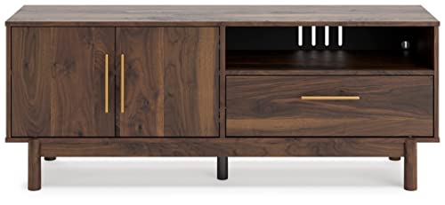 Signature Design by Ashley Calverson Rustic Medium TV Stand Fits TVs up to 63", Brown