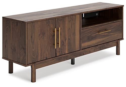 Signature Design by Ashley Calverson Rustic Medium TV Stand Fits TVs up to 63", Brown