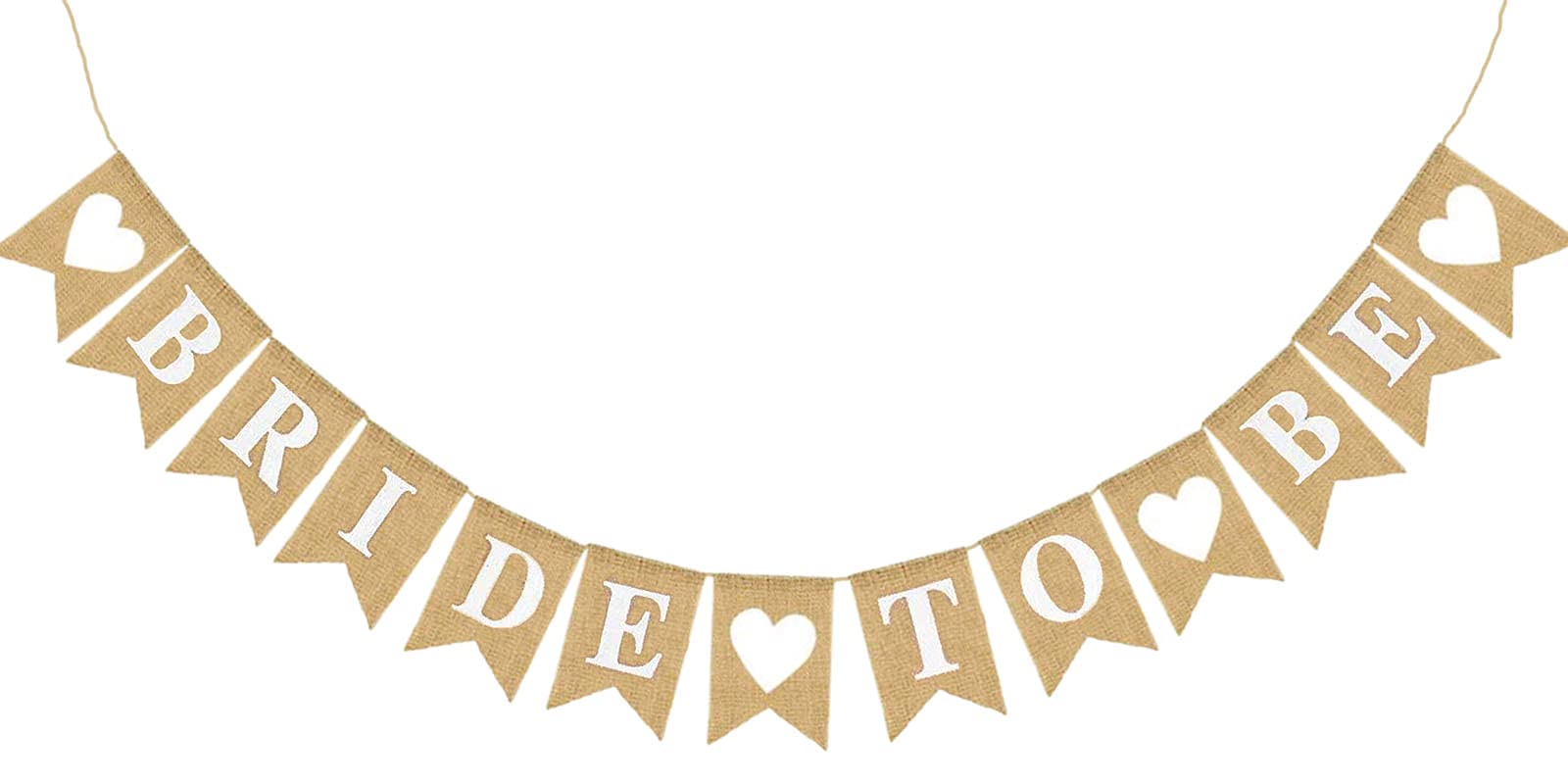 Bridal Shower Banner Decorations Burlap Bride to Be Sign Rustic Bunting Garland Backdrop for Bridal Shower Wedding Engagement Bachelorette Party Decor