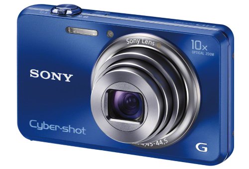 Sony Cyber-shot DSC-WX150 18.2 MP Exmor R CMOS Digital Camera with 10x Optical Zoom and 3.0-inch LCD (Blue) (2012 Model)