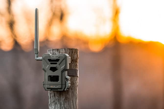 SPYPOINT Flex Dual-Sim Cellular Trail Camera 33MP Photos 1080p Videos with Sound and On-Demand Photo/Video Requests - GPS Enabled with Bundle Options (1 PK, Classic Bundle)