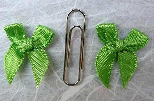 100 Assorted Tiny Satin Ribbon Rose Bows Christmas Style Diameter 10 mm. Tiny Embellishment Craft Artificial Applique Wedding