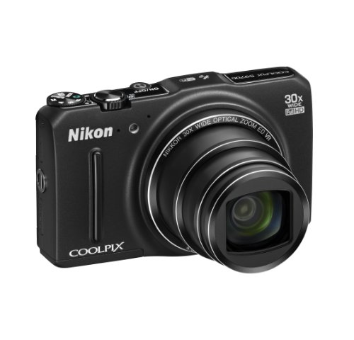 Nikon COOLPIX S9700 16.0 MP Wi-Fi Digital Camera with 30x Zoom NIKKOR Lens, GPS, and Full HD 1080p Video (Black)