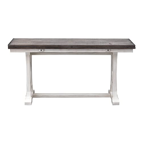 Coast to Coast Imports Bar Harbor II Fold Console Table, Cream, 18" D x 64" W x 31" H, (A48111)