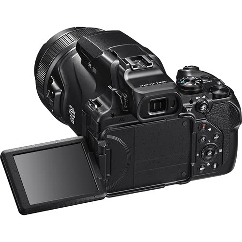 Nikon COOLPIX P1000 Digital Camera w/NIKKOR 125x Optical Zoom Lens, 64GB Transcend SD Memory Card, Tripod, Bag, Lens Blower/Cleaner and More (Renewed)