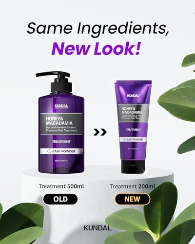 KUNDAL Blackberry Bay HONEY & MACADAMIA Hydro-Intensive Protein Premium Nature Shampoo & Treatment Set