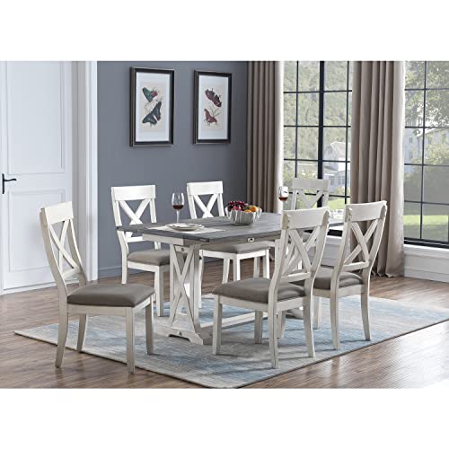Coast to Coast Imports Bar Harbor II Fold Console Table, Cream, 18" D x 64" W x 31" H, (A48111)