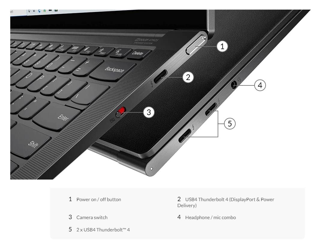 2022 LENOVO IdeaPad Slim 9i Laptop 14" 4K HDR Touchscreen Intel EVO Platform 11th Core i7-1195G7 Iris Xe Graphics 16GB DDR4 1TB SSD WI-FI 6 Thunderbolt 4.0 Backlit KB w/ FP Reader Windows 11 Pro