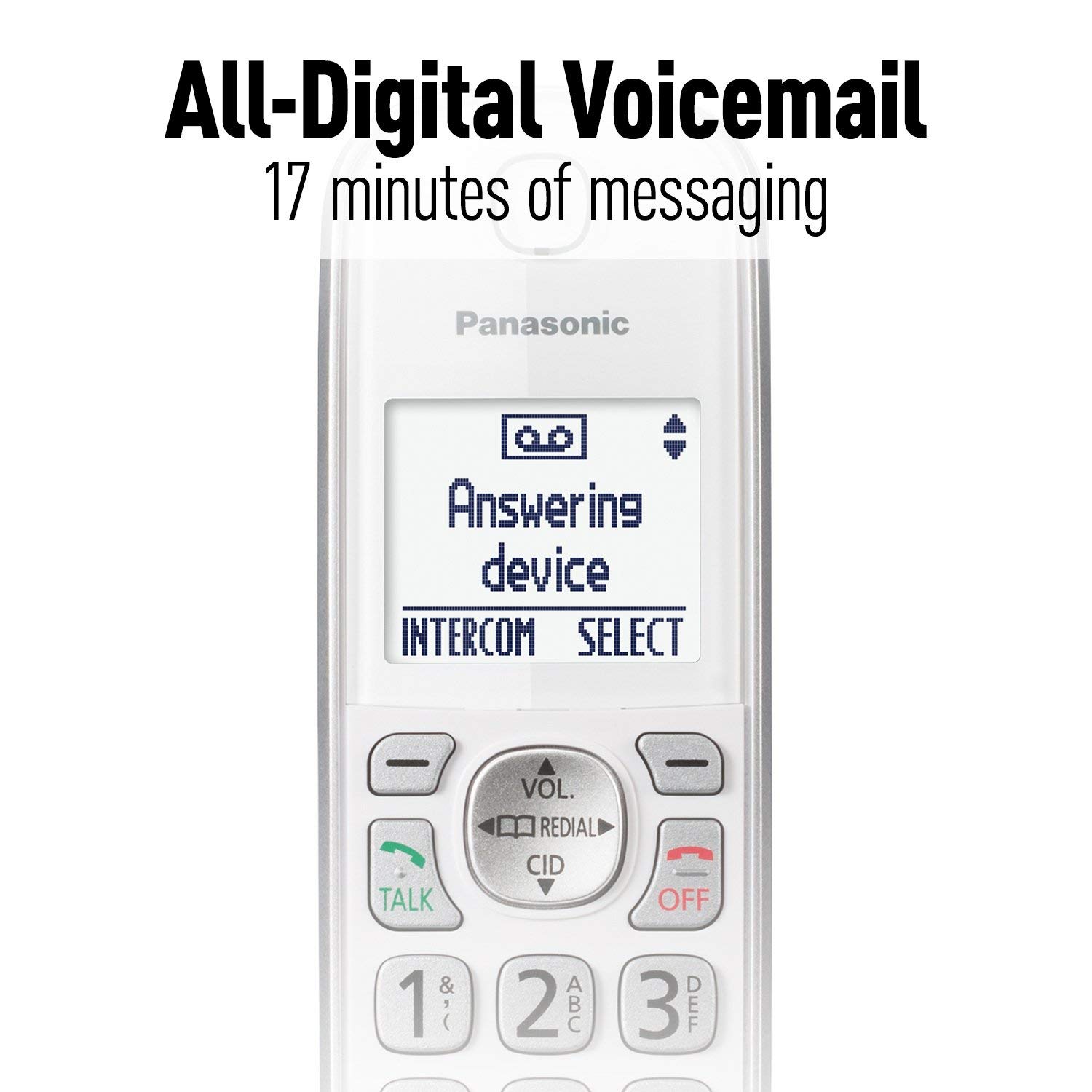 Panasonic KX-TGD532W Cordless Phone with Answering Machine - 2 Handsets (Renewed)