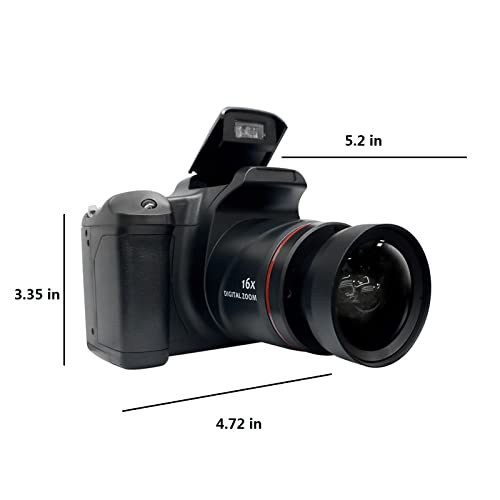 Digital Camera for Travel, LCD Full HD Digital Cameras for Photography 16x Zoom Small Digital Camera, Rechargeable Electronic Mini Digital Camera for Boys & Girls