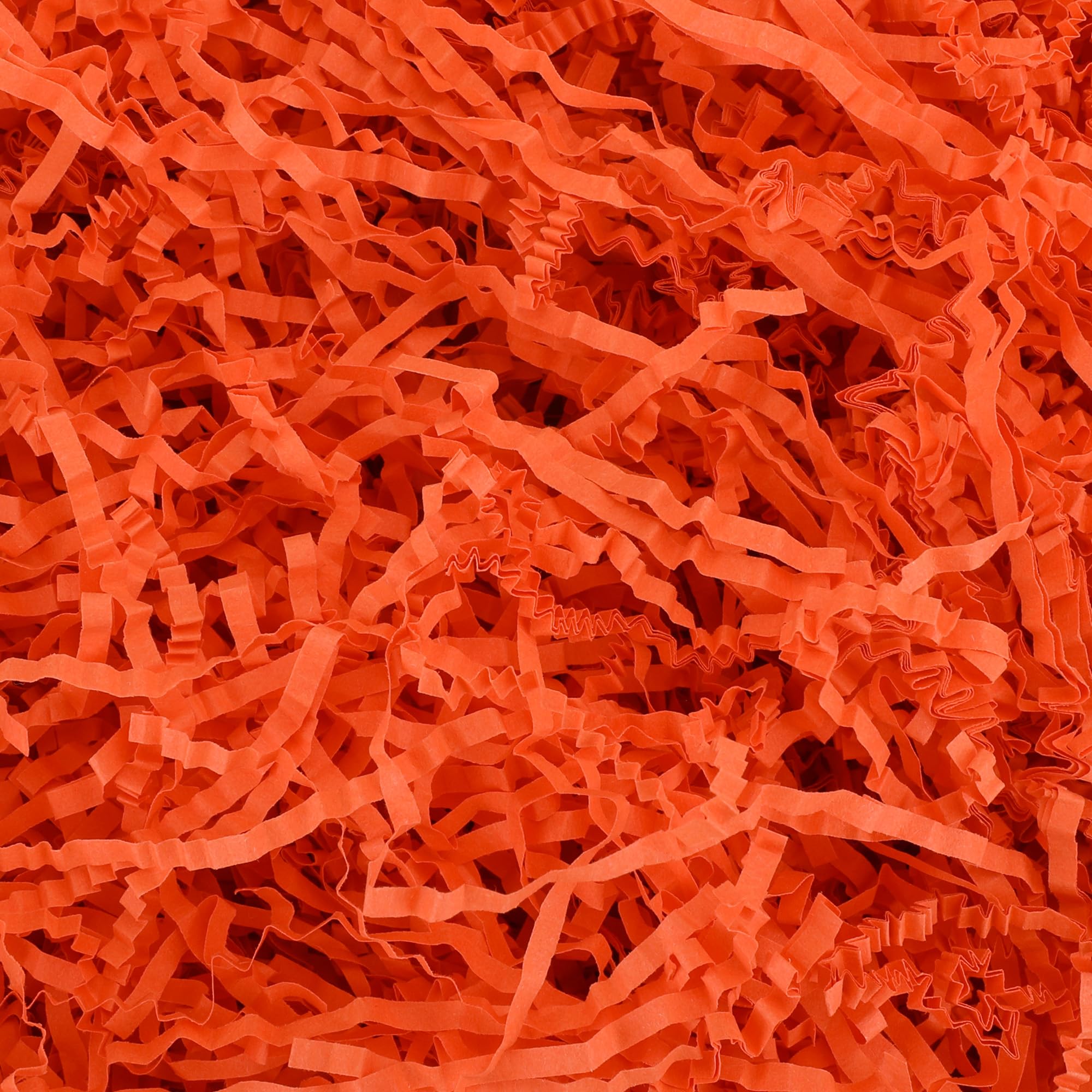AIRGAME Crinkle Cut Paper Shred Filler (1/2 LB) for Gift Wrapping and Basket Filling - Orange Shredded Paper for Gift Box, Box Confetti Shredded, Box Stuffing